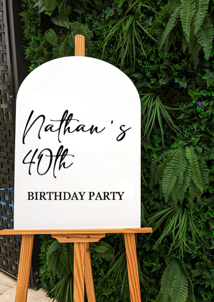 Acrylic Birthday Sign – Wattle Lane Designs