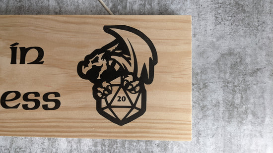 Dungeons & Dragons Door Sign |Gamer Sign | DND | Do not Disturb | Game ...