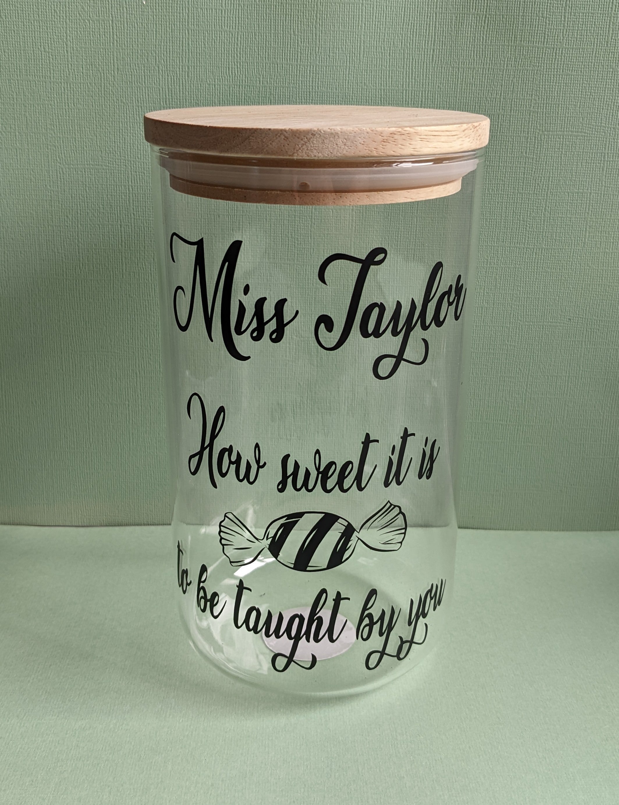 Large Personalised Teachers Gift | Cookie | Lollie Jars | End of Year ...